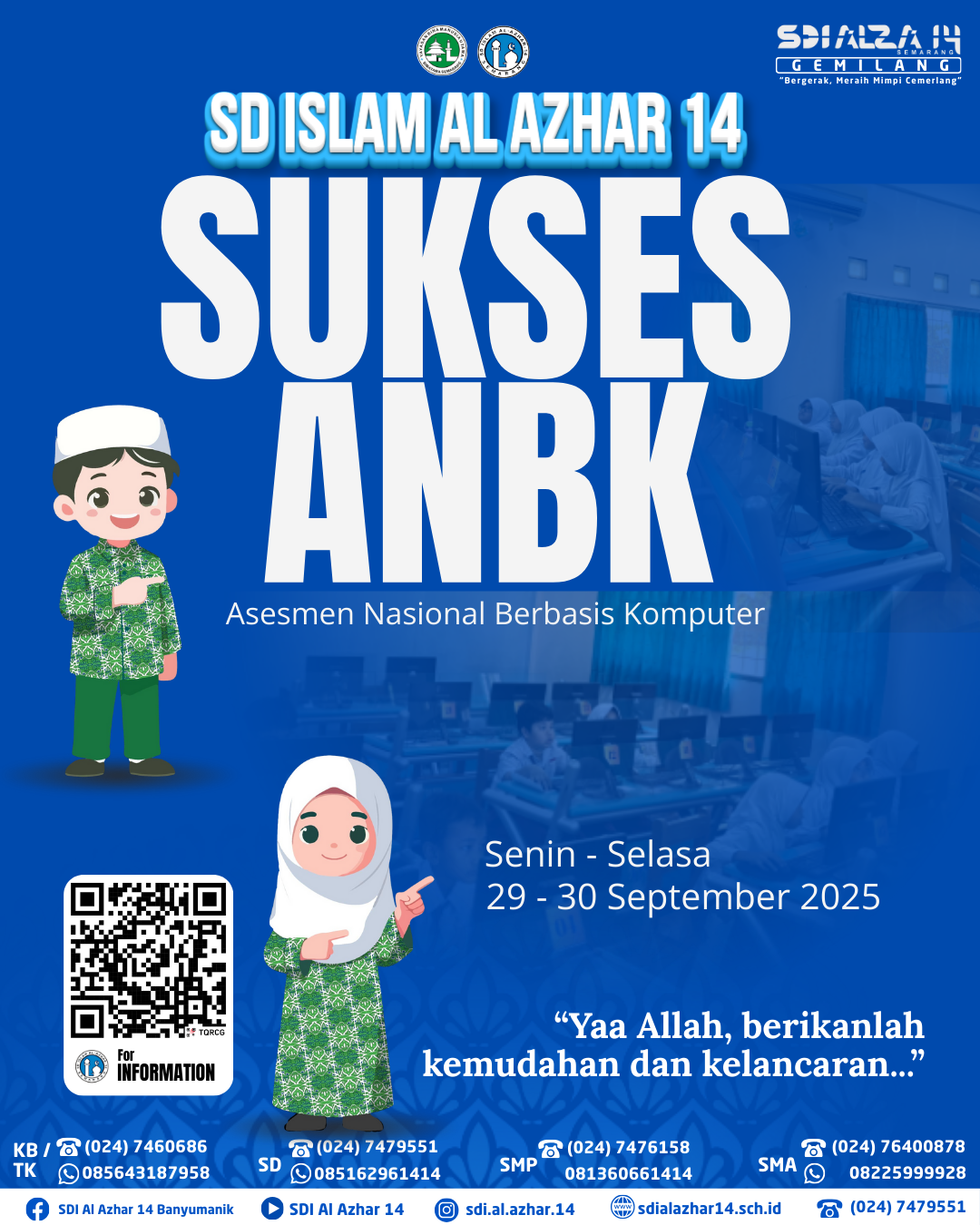 SD ISLAM AL AZHAR 14 Siap Melaksanakan ANBK 2025 - SD Islam Al Azhar 14